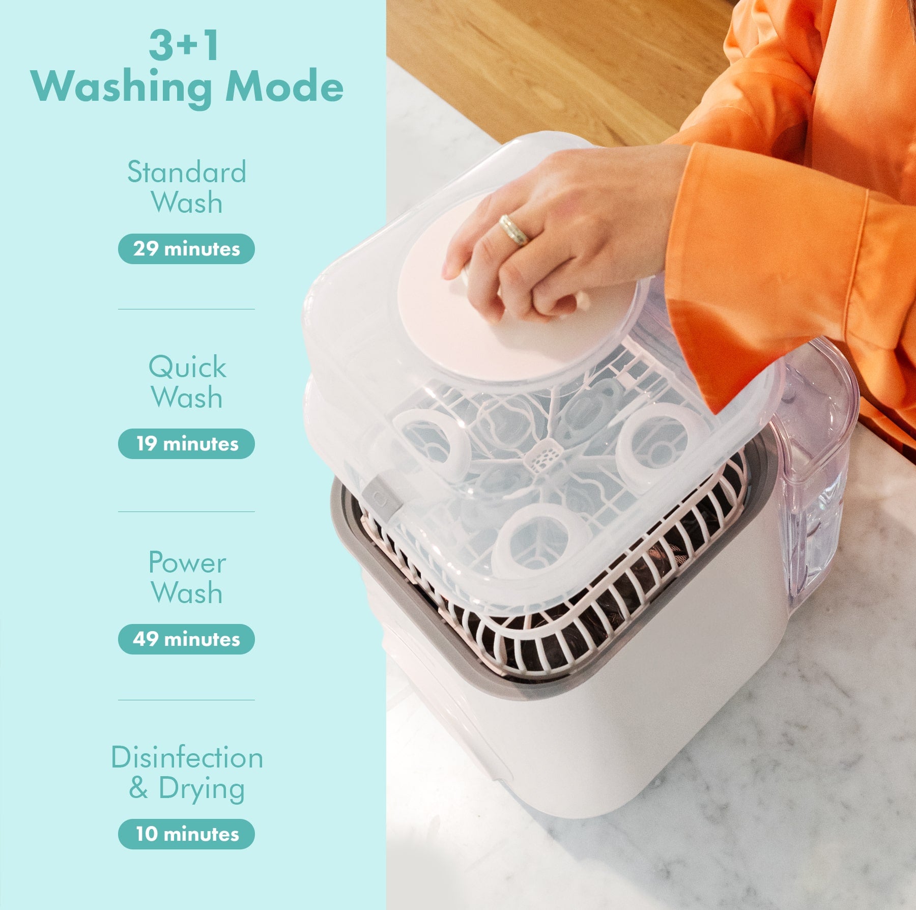 Minbie Baby Bottle Washer Steriliser & Dryer